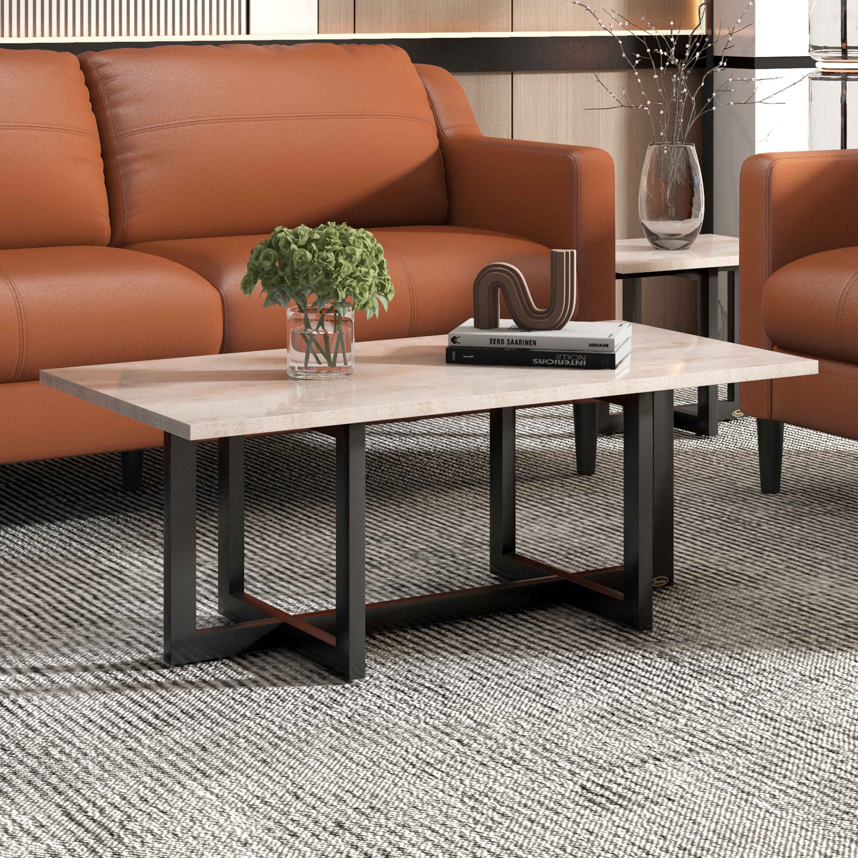 Buy Jordana Beige Solid Wood Coffee & Center Table Online Durian