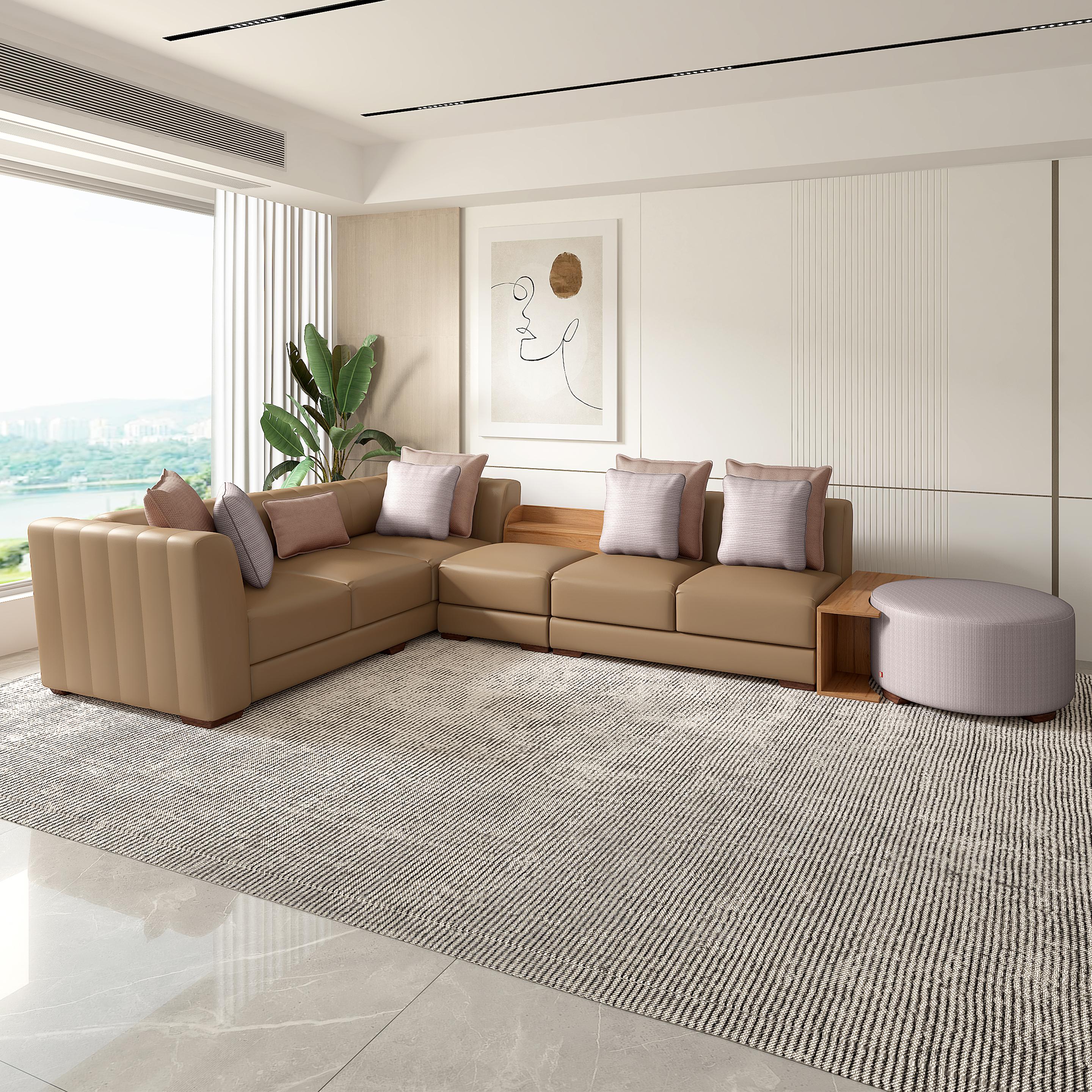 Buy Meraki Corner Brown - Mushroom Sectional Sofa Online | Durian