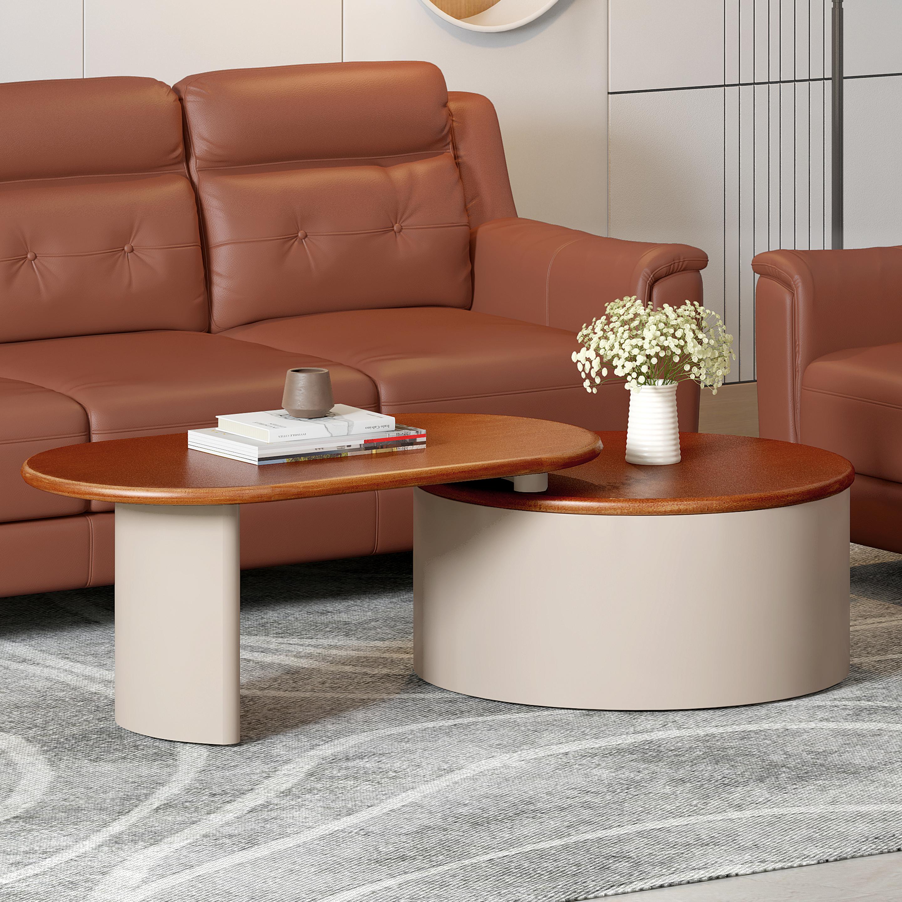 Buy Naomi Brown Solid Wood Coffee & Center Table Online at Durian