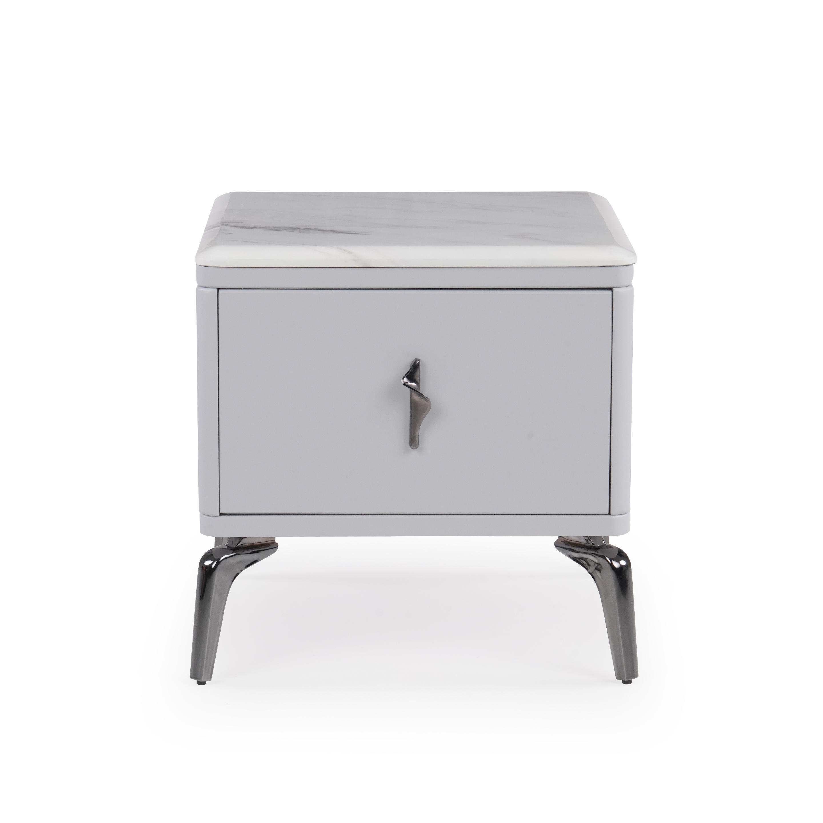 Buy Thompson Grey Composite Marble Side & End Table Online Durian
