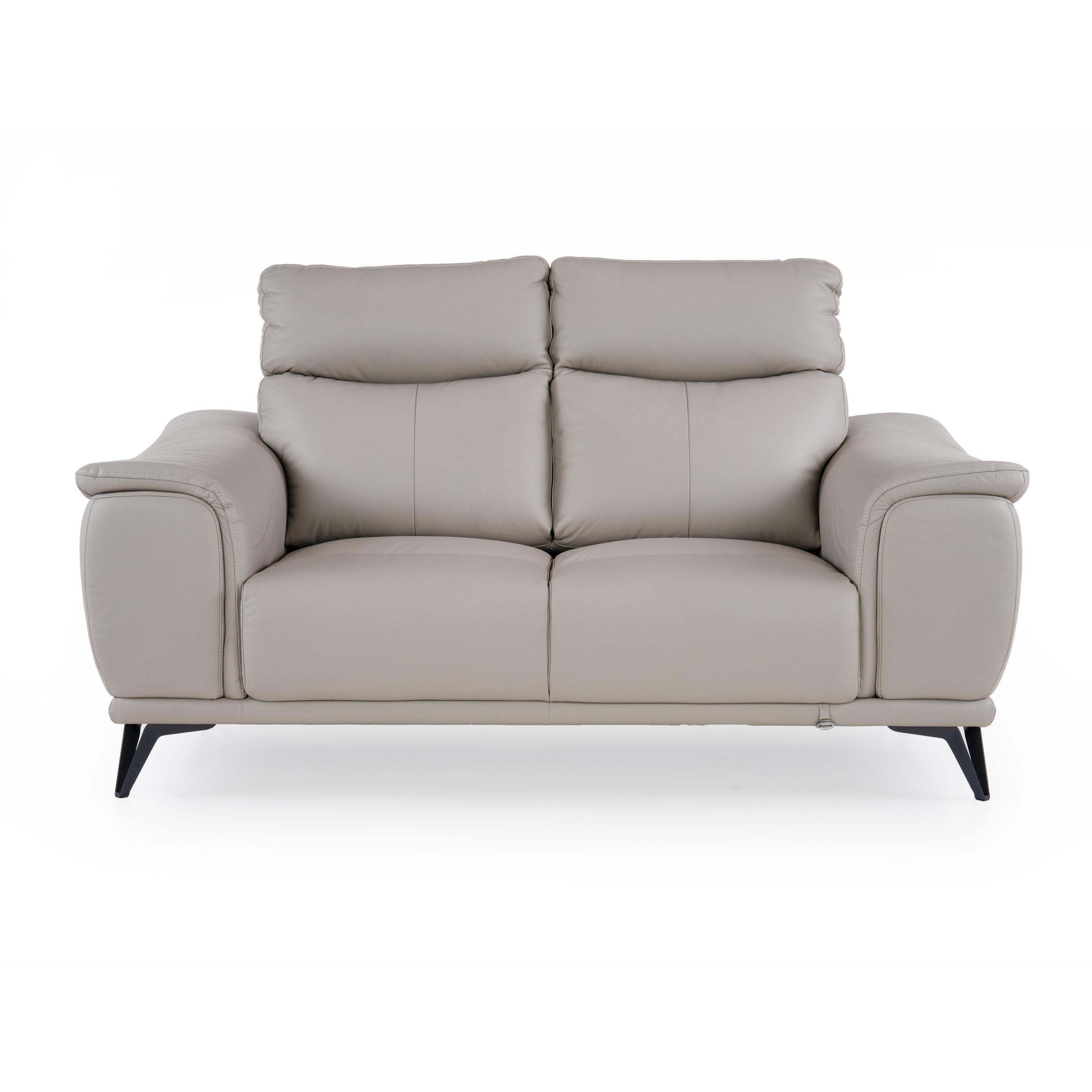 Buy Coleman Two Seater Beige Leather Sofa Online at Durian