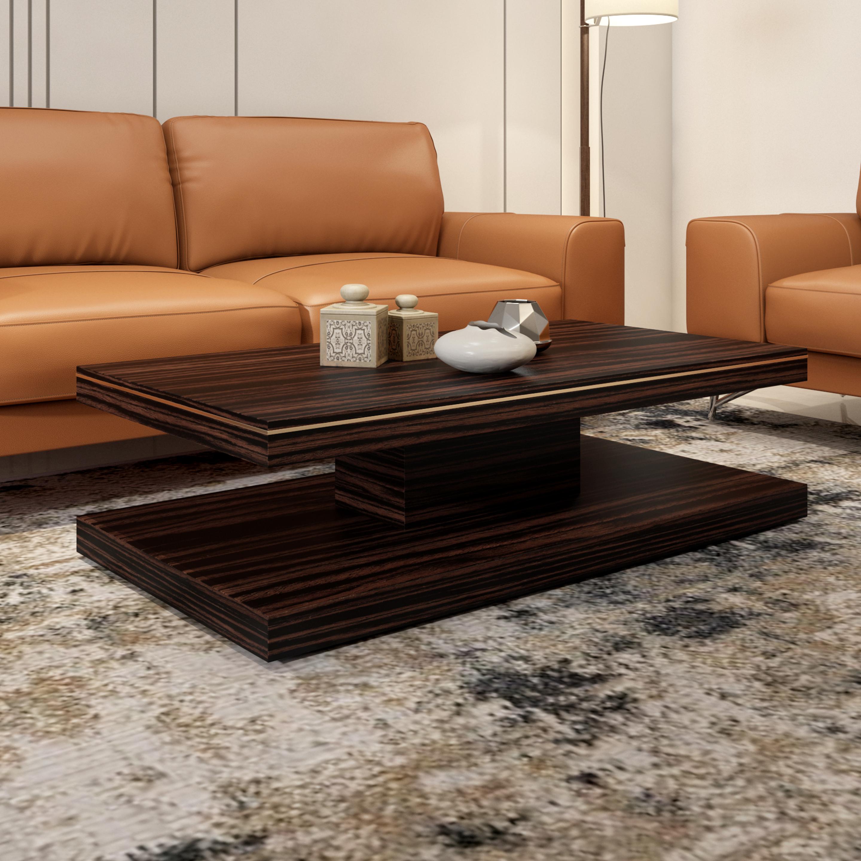 Buy Belmont Brown Veneer Coffee & Center Table Online at Durian.