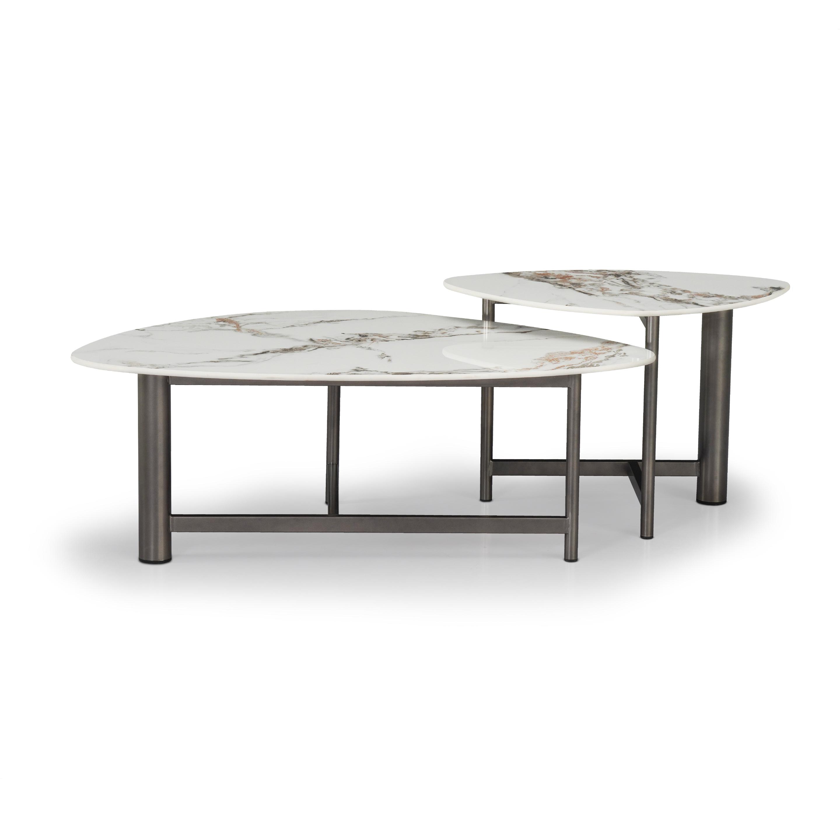 Buy Cindy Dual Tone Composite Marble Coffee & Center Table Durian