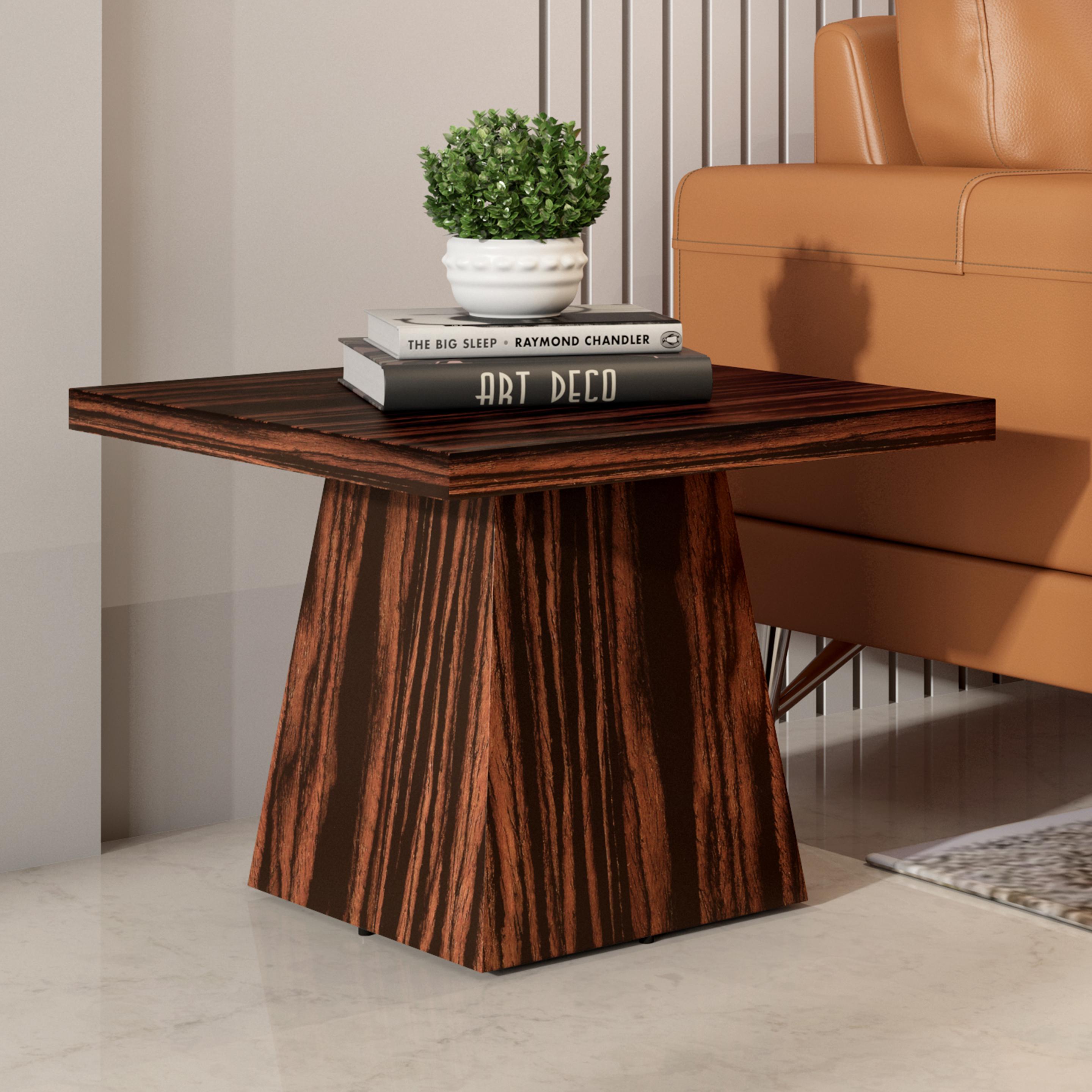 Buy Belmont Brown Veneer Engineered Wood Side Table Online At Durian