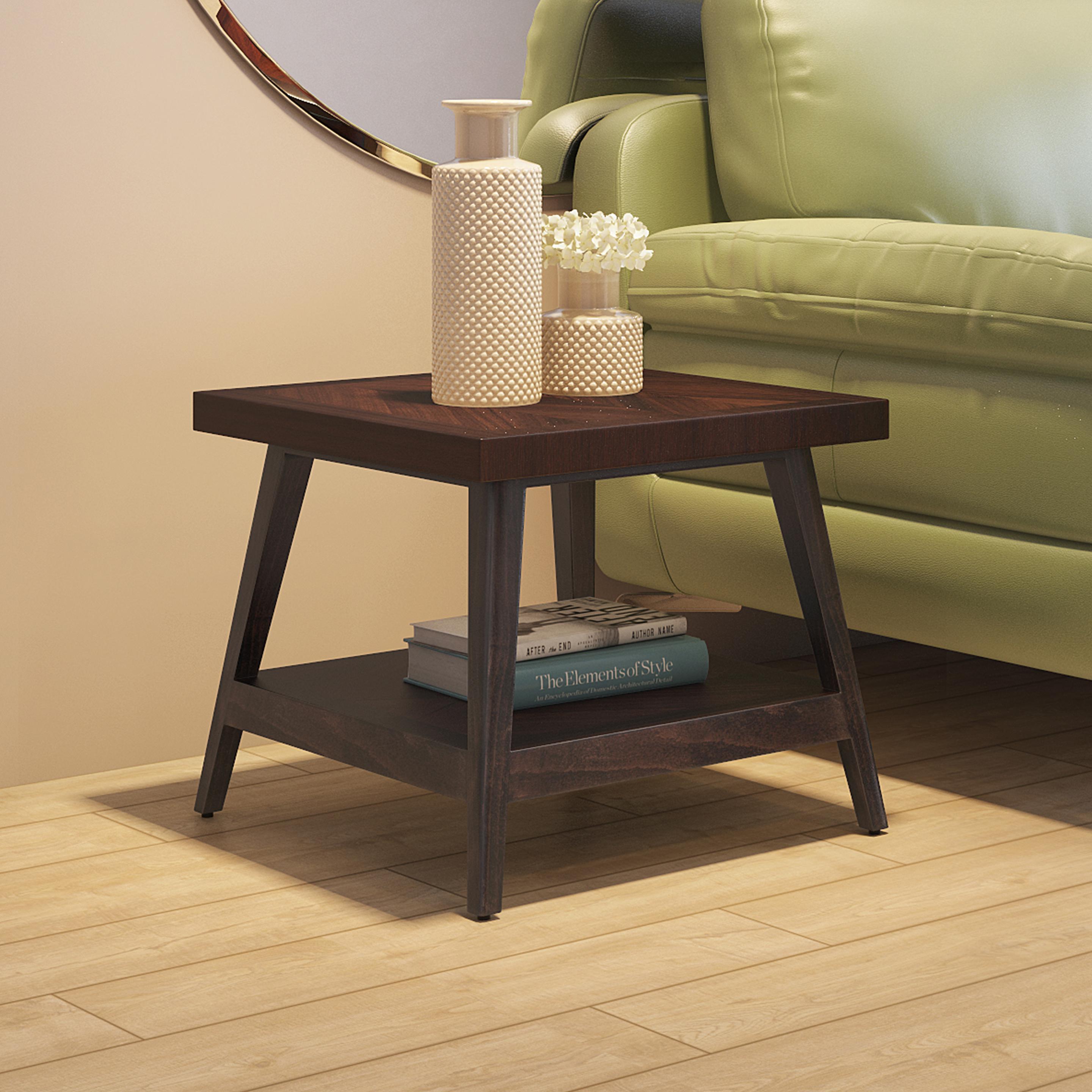Buy Symphony Brown Veneer Side & End Table Online at Durian.