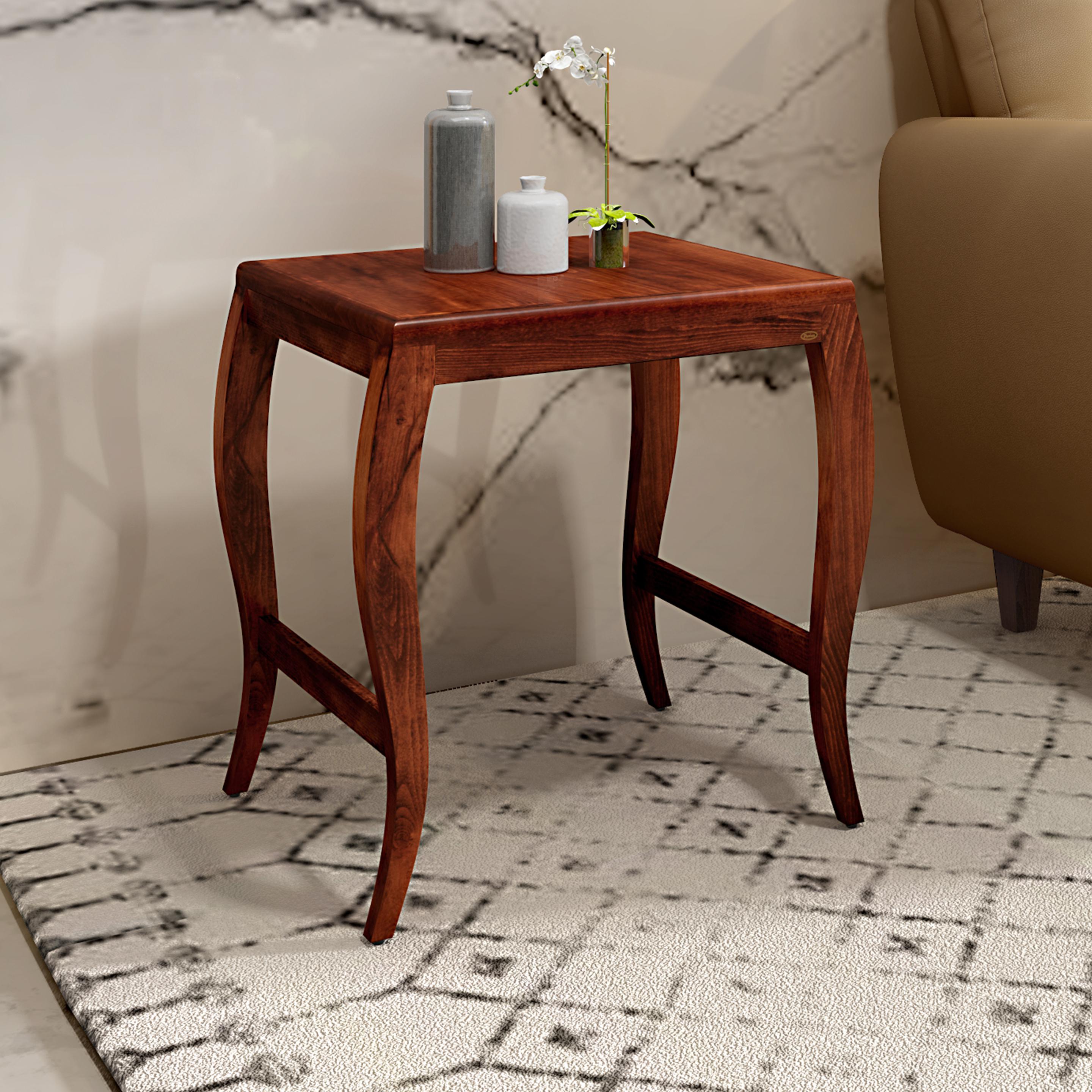 Buy Reagan Brown - Walnut Steam Beech Wood Side Table Online At Durian