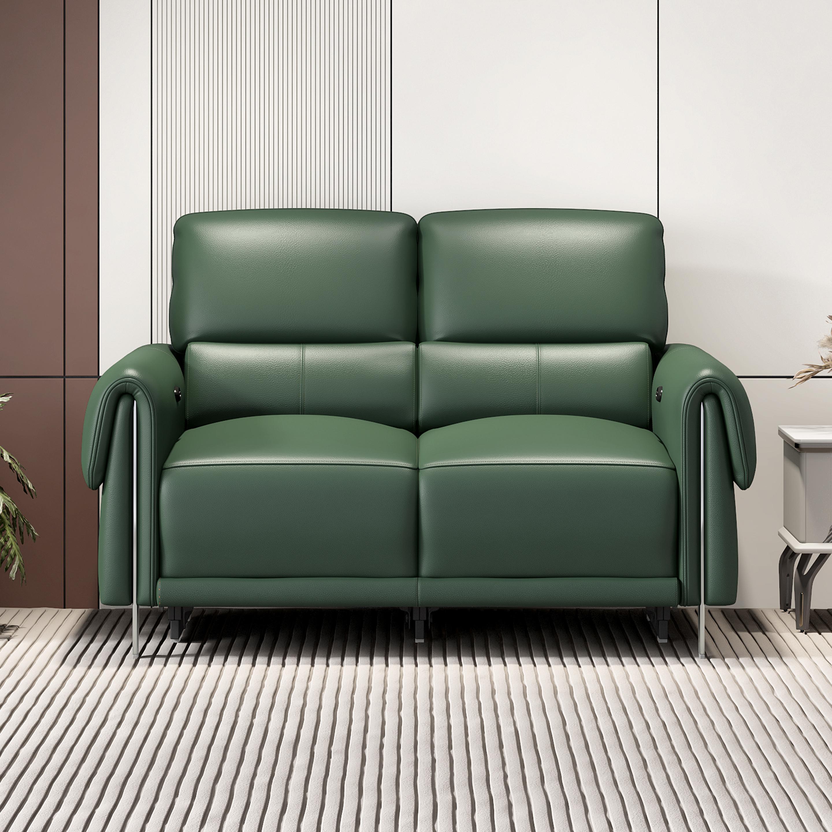 Hunter green leather recliner store