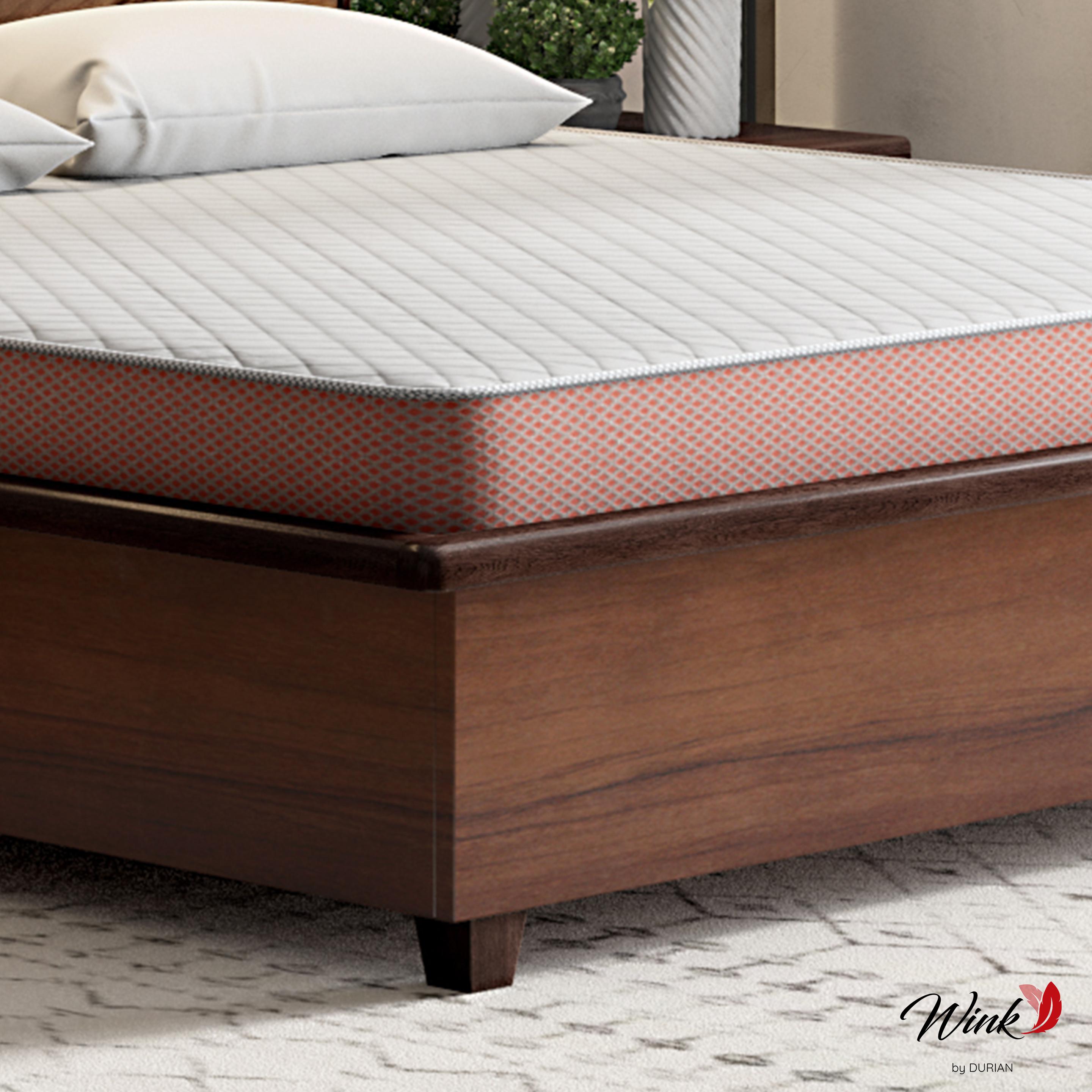 Buy Wink Balance White Fabric Queen Size Bed Mattress Online at Durian