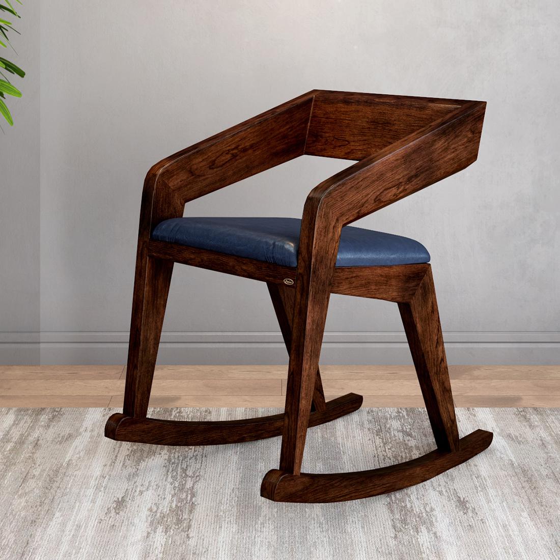 Buy Brenton Solid Wood Rocking Chair With Cushion Online At Durian