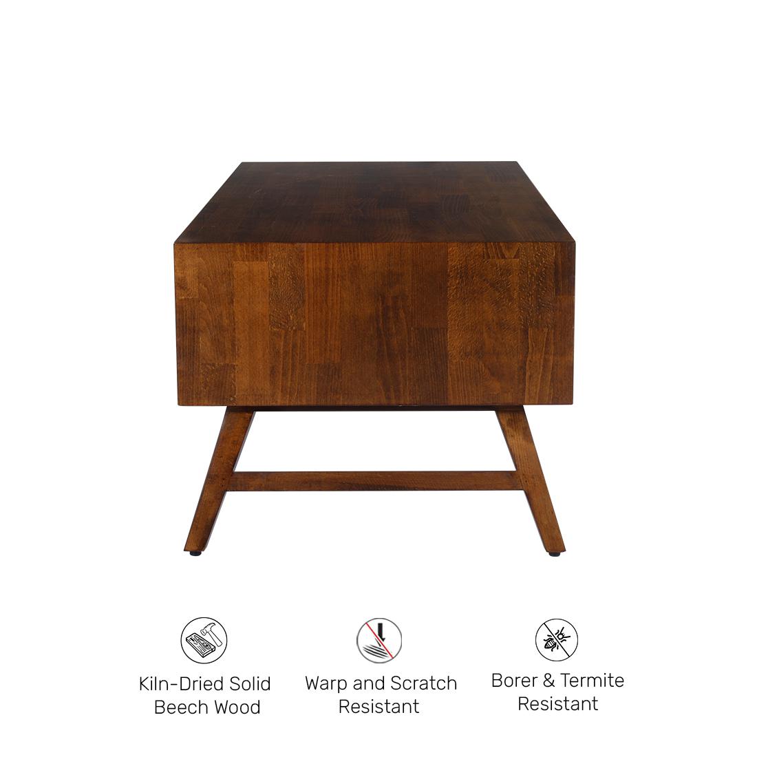 Buy Bassett Solid Wood Brown Coffee Center Table Online At Durian
